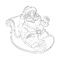 Santa Claus Sleigh Coloring Pages | Coloring Pages Mimi Panda