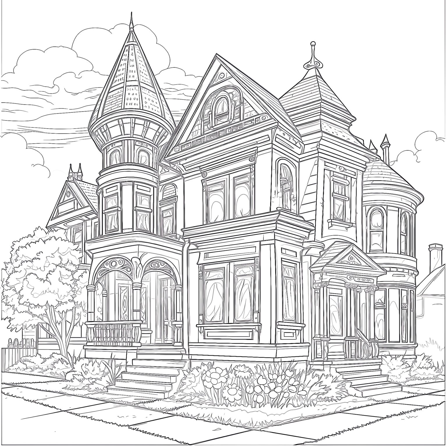 Irish Pub Coloring Page | Coloring Pages Mimi Panda