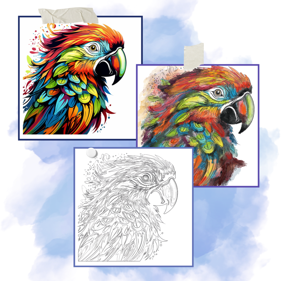 Generator Stron Do Kolorowania AI | Mimi Panda