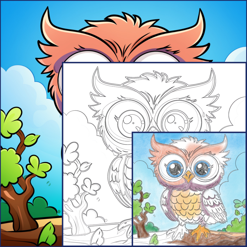 Coloring Page Generator AI | Mimi Panda