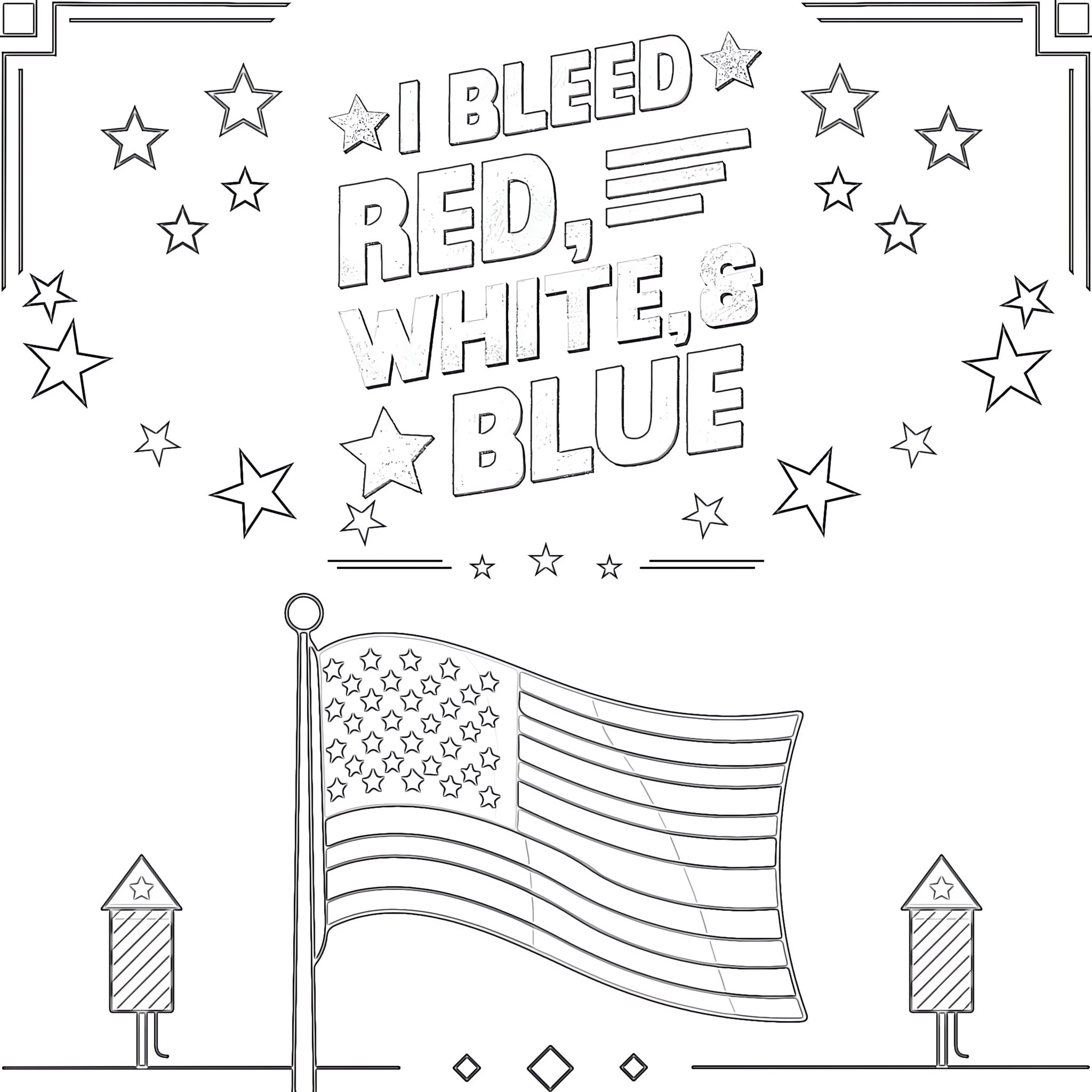 Best USA Coloring Page | Coloring Pages Mimi Panda