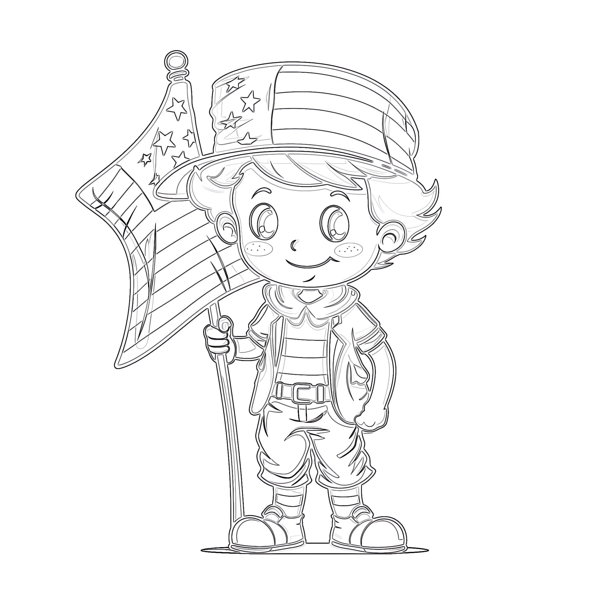 Coloring Flag | Coloring Pages Mimi Panda