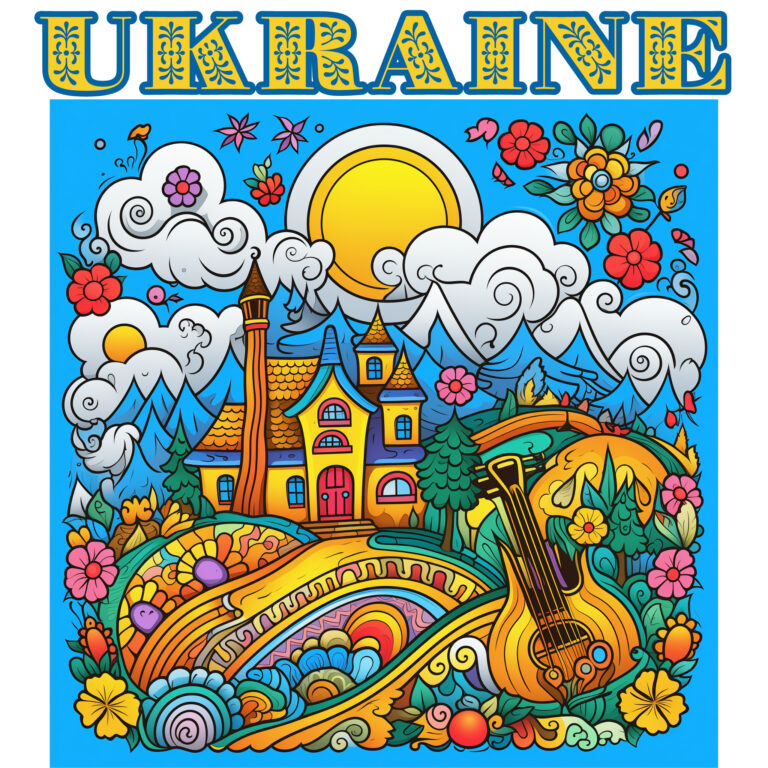 Ukrainian City Kamyanets Podilsky Coloring Page | Coloring Pages Mimi Panda