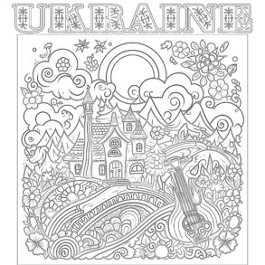 Coloring Pages Ukraine | Coloring Pages Mimi Panda