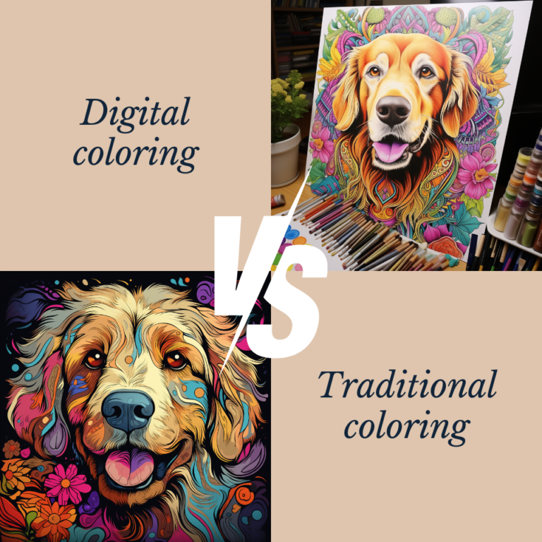 Digital vs. Traditional Coloring | Blog Mimi Panda