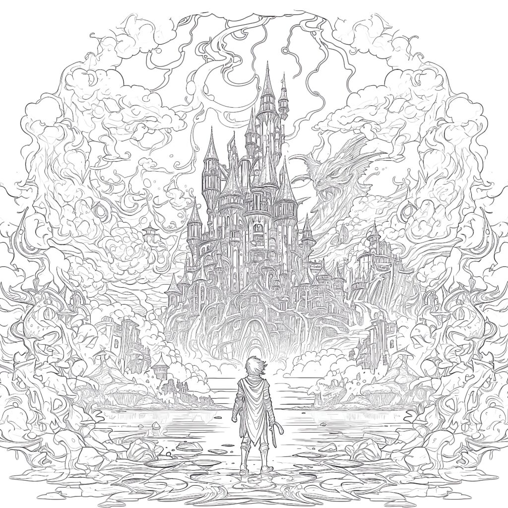 Adult Coloring Pages Fantasy Coloring Page | Coloring Pages Mimi Panda