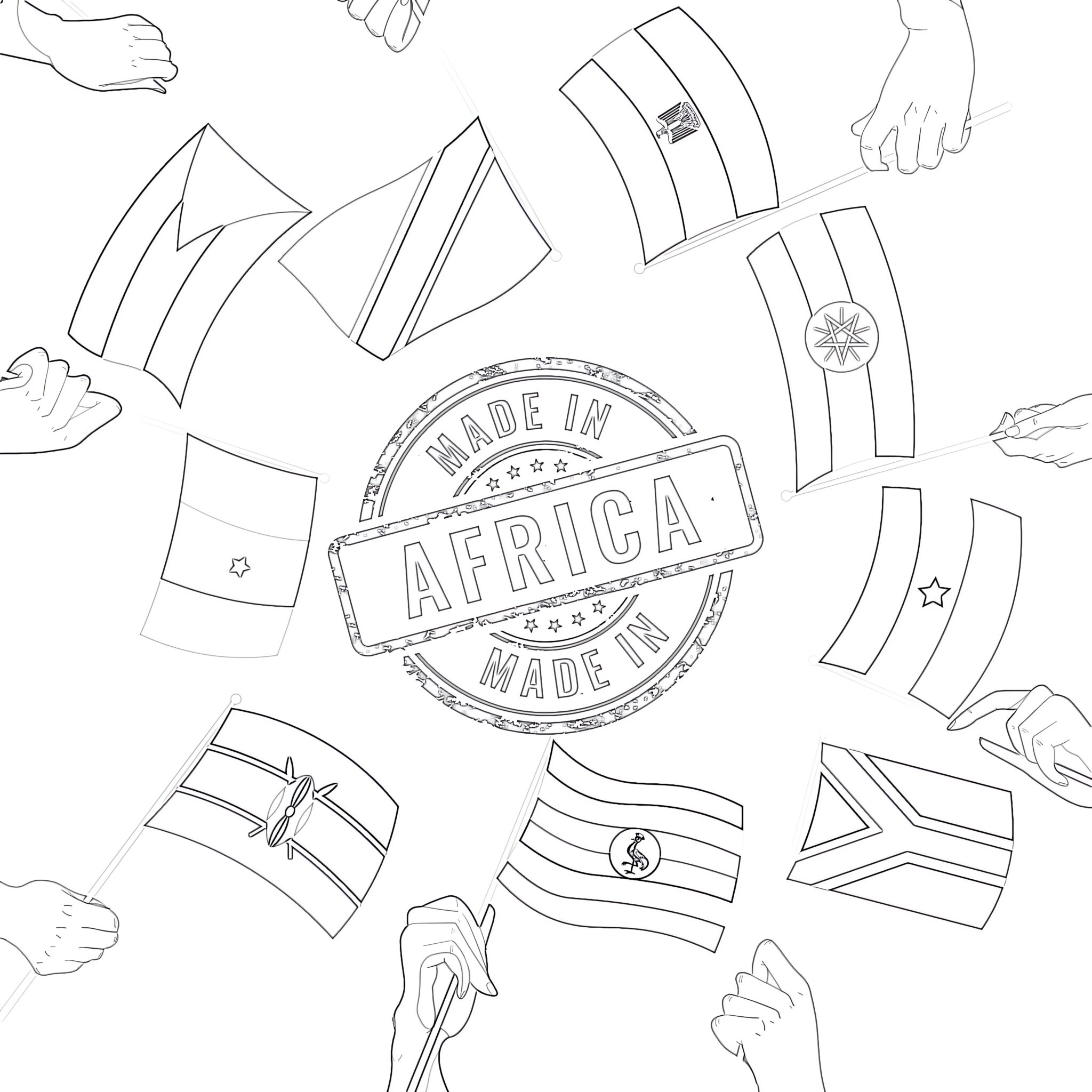 Printable Country Flags Coloring Pages | Coloring Pages Mimi Panda