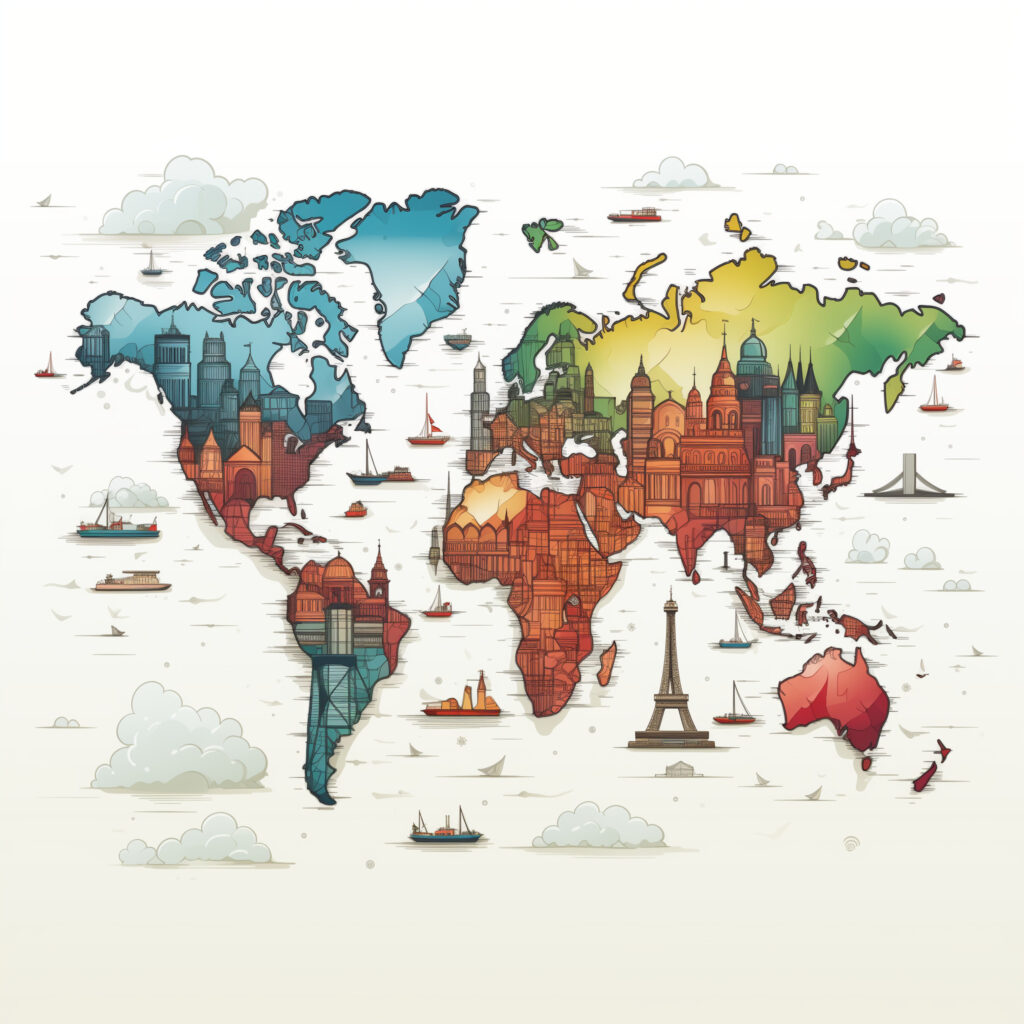 Countries Of The World Coloring Page | Coloring Pages Mimi Panda