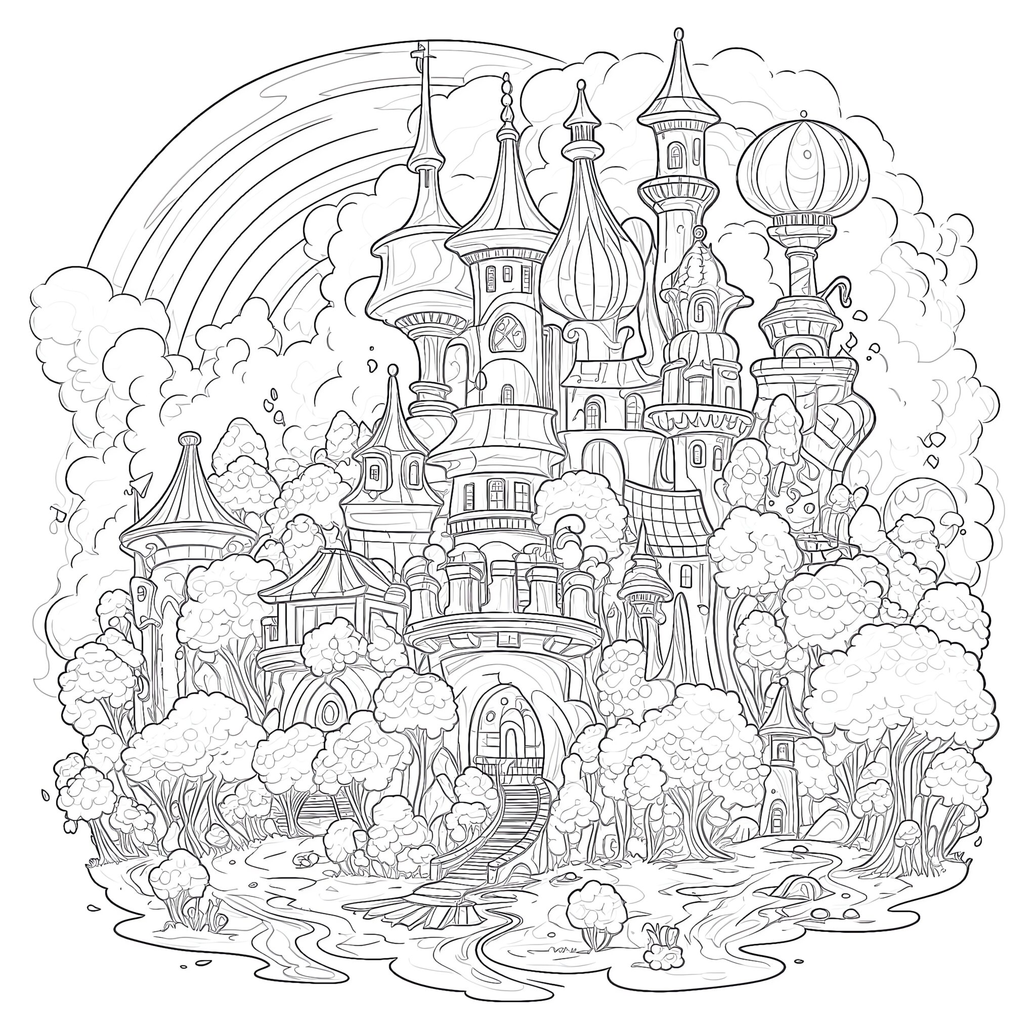 Fantasy Colouring Pages For Adults | Coloring Pages Mimi Panda