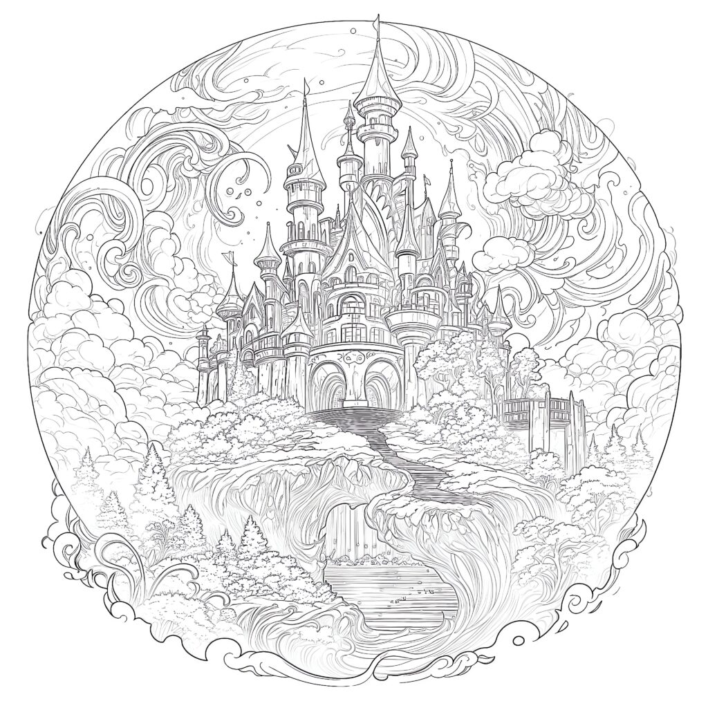 Fantasy Colouring Pages For Adults | Coloring Pages Mimi Panda