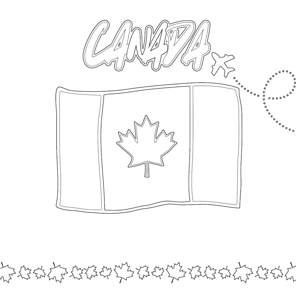 Flag Colouring In Coloring Page | Coloring Pages Mimi Panda