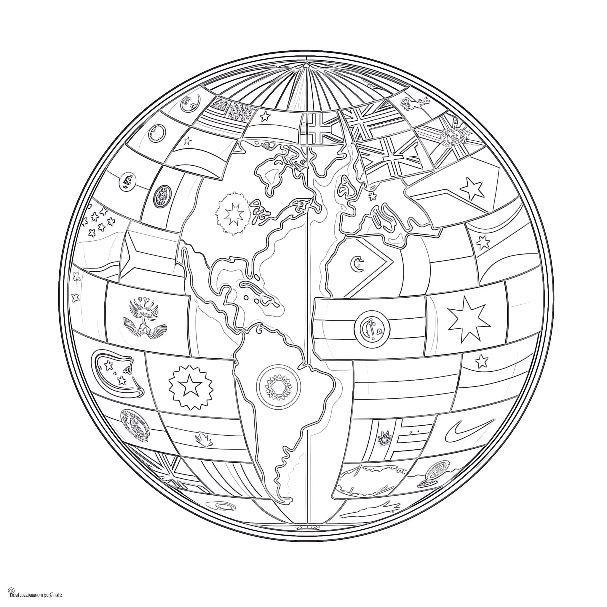 Printable Country Flags Coloring Pages | Coloring Pages Mimi Panda