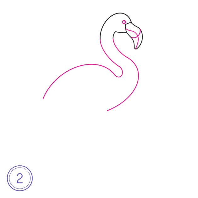 How to Draw a Flamingo: A Step-by-Step | How to Mimi Panda