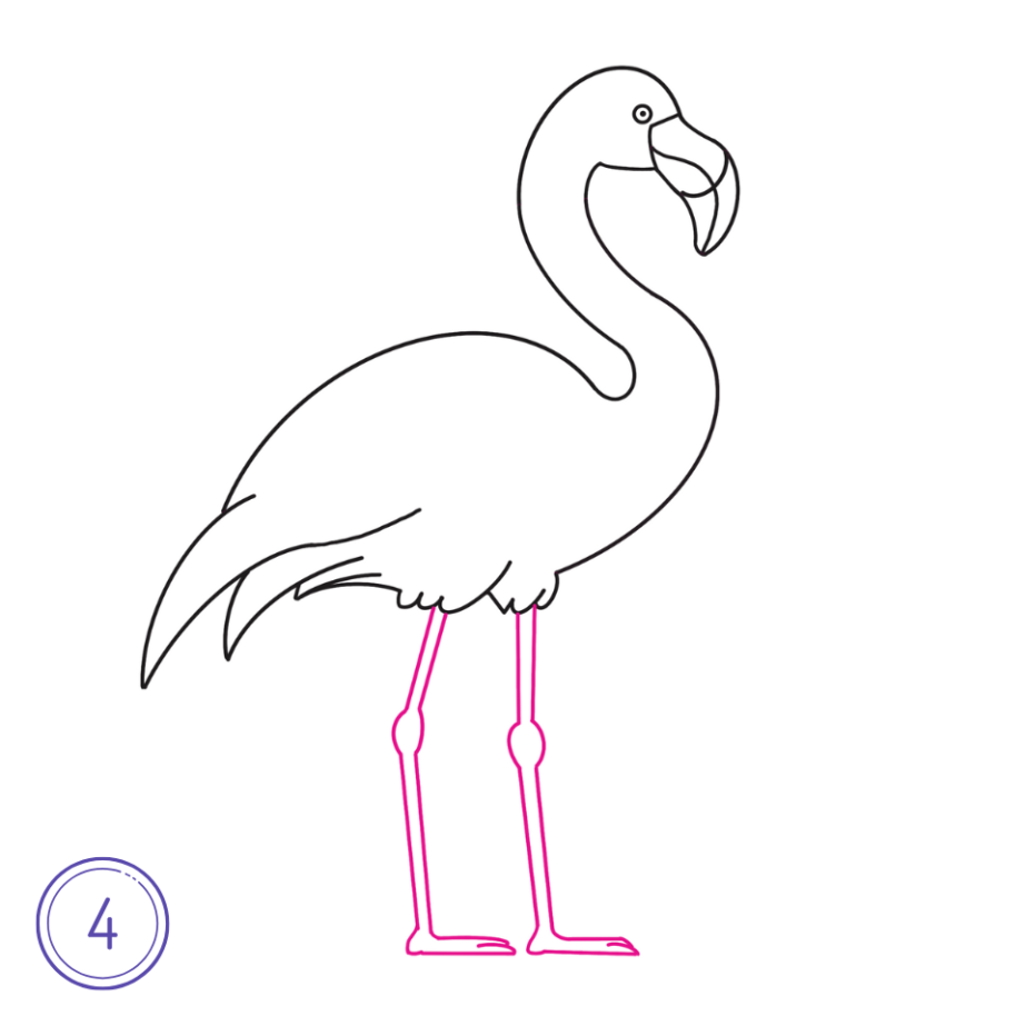 How to Draw a Flamingo: A Step-by-Step | How to Mimi Panda