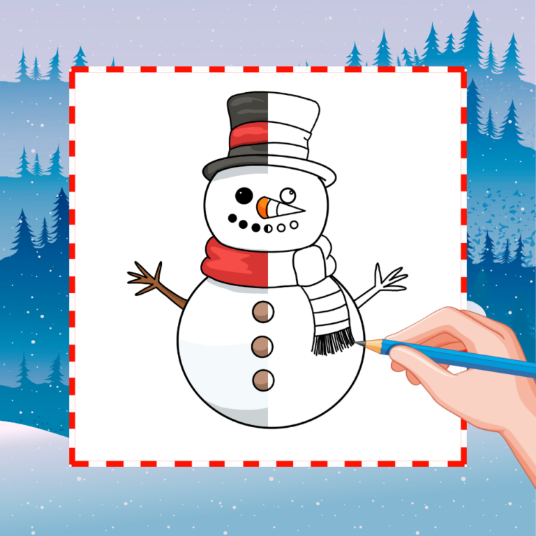 How to Draw a Snowman: A Step-by-Step | How to Mimi Panda