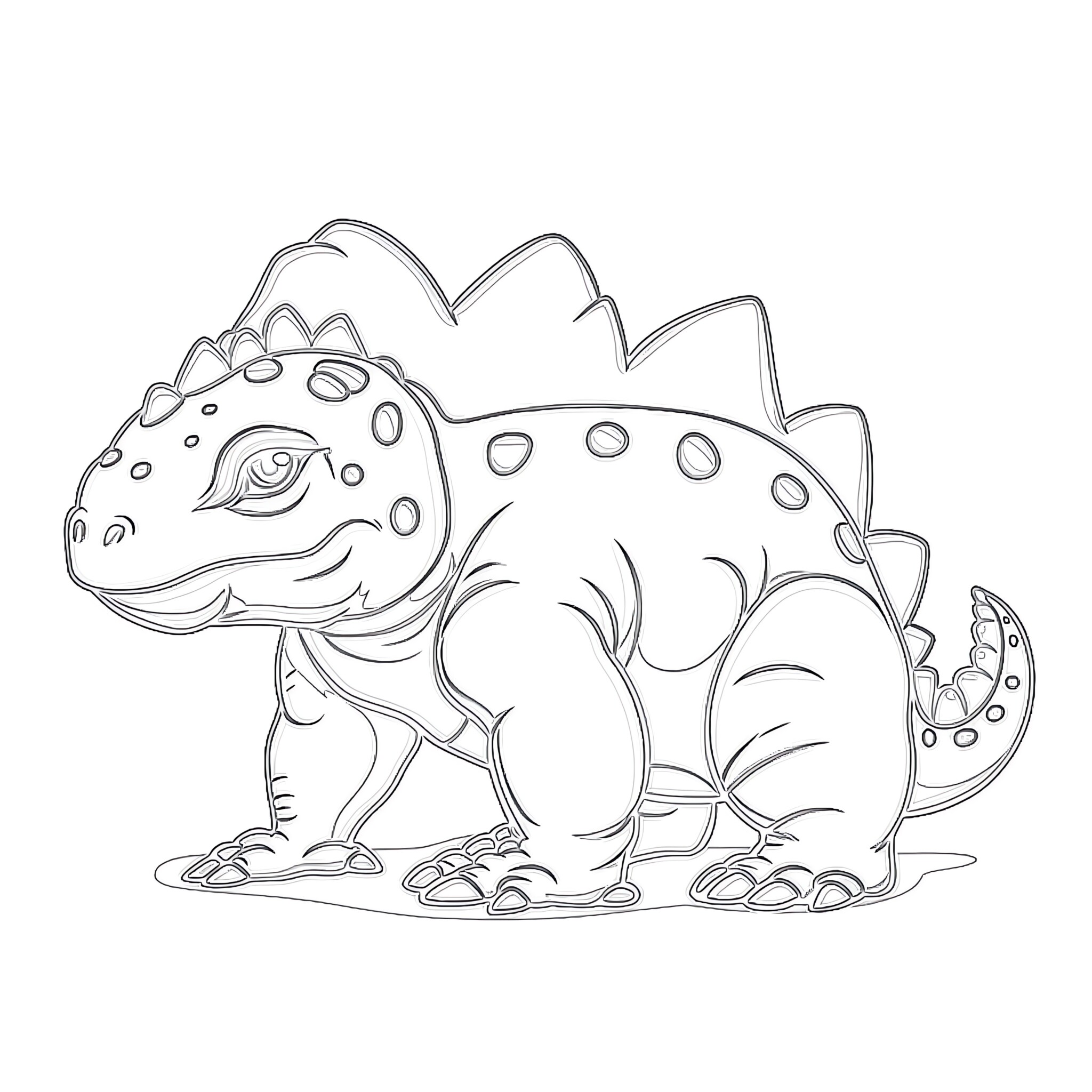 Ankylosaurus Pictures To Coloring Page | Coloring Pages Mimi Panda