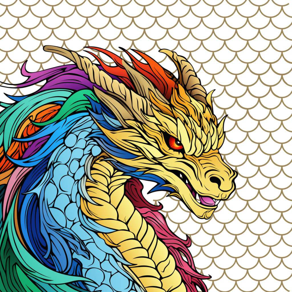 Best Dragon Coloring Page | Coloring Pages Mimi Panda