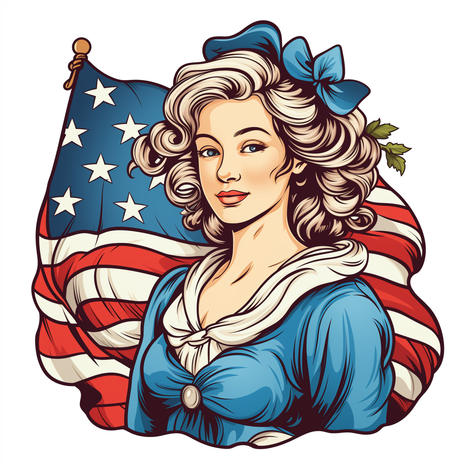 Betsy Ross Coloring Page | Coloring Pages Mimi Panda