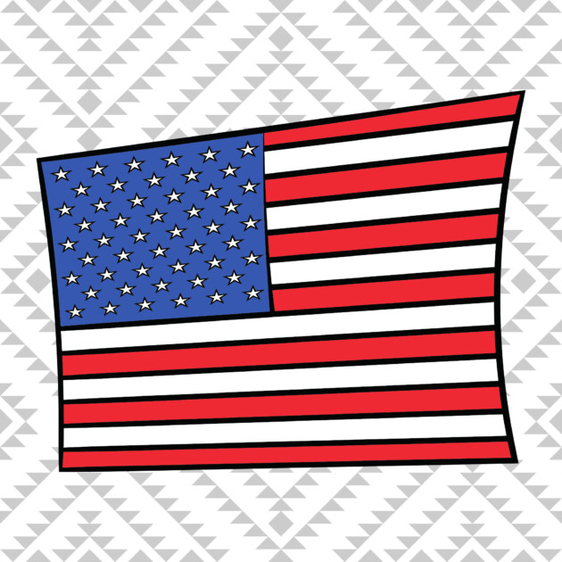Blank American Flag To Coloring Page | Coloring Pages Mimi Panda