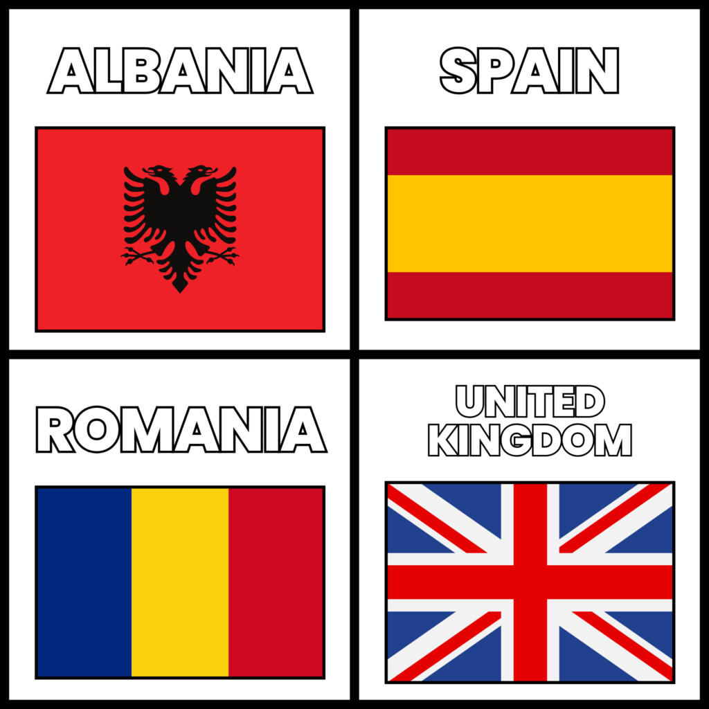 Country Flags Of The World Coloring Pages | Coloring Pages Mimi Panda