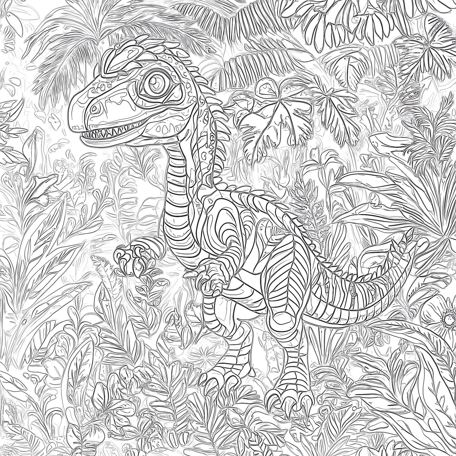 Cute Dino Coloring Pages | Coloring Pages Mimi Panda