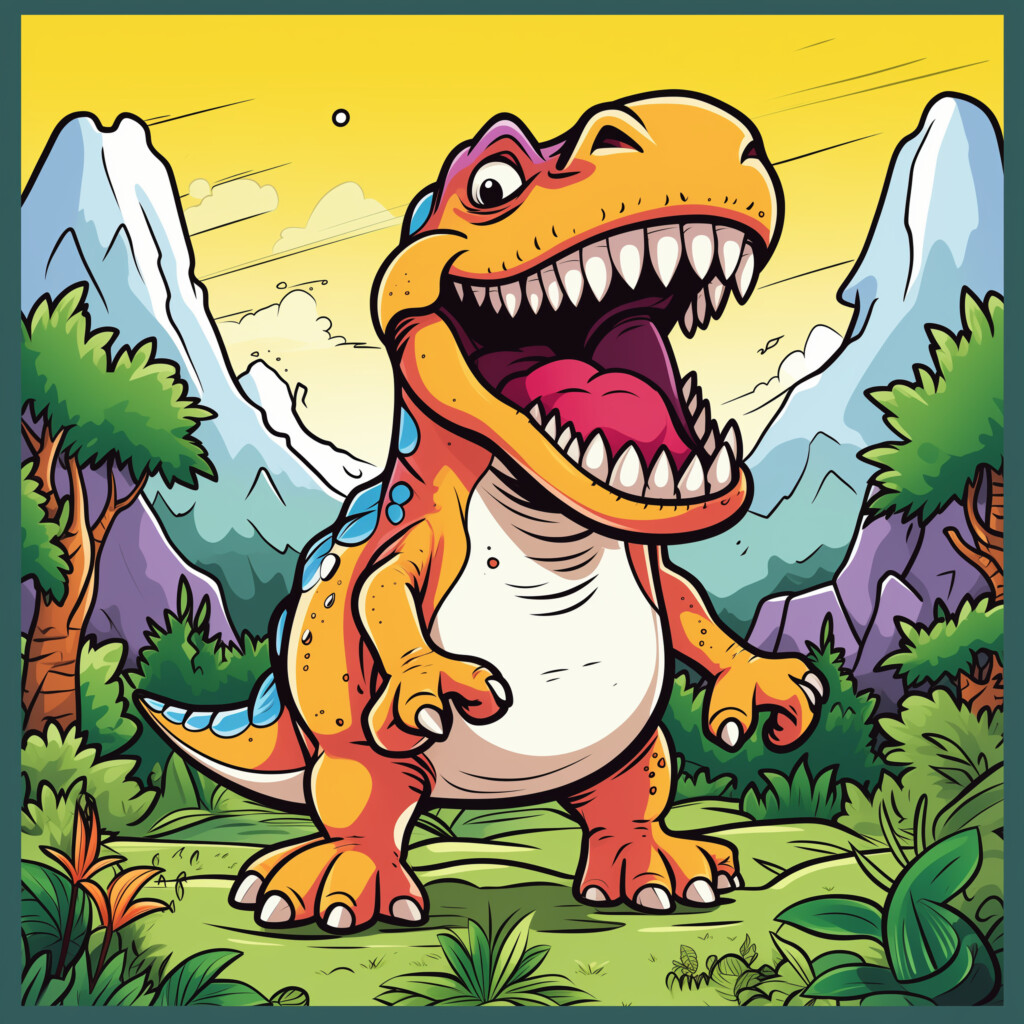 Dino Coloring Book | Coloring Pages Mimi Panda