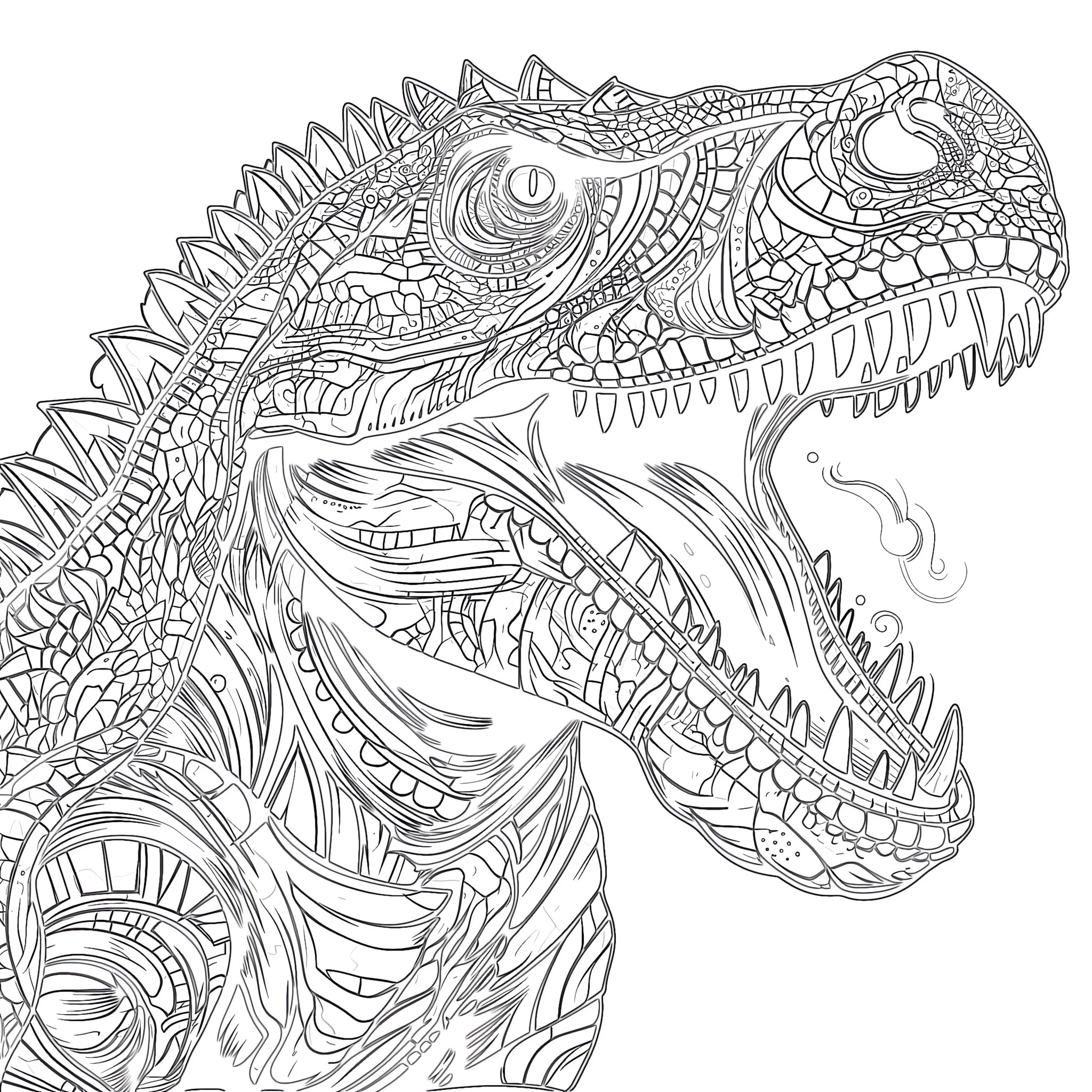 Dinosaur Coloring Book | Coloring Pages Mimi Panda