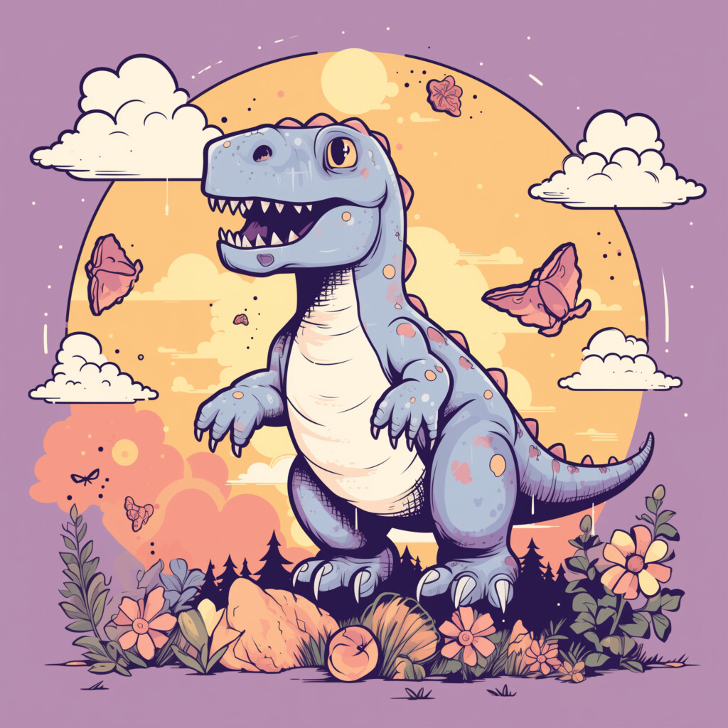 T Rex Colouring In Pages | Coloring Pages Mimi Panda