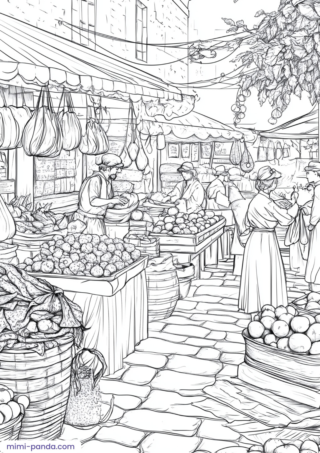 Adult Coloring Book – Free Printable Pages | Mimi Panda