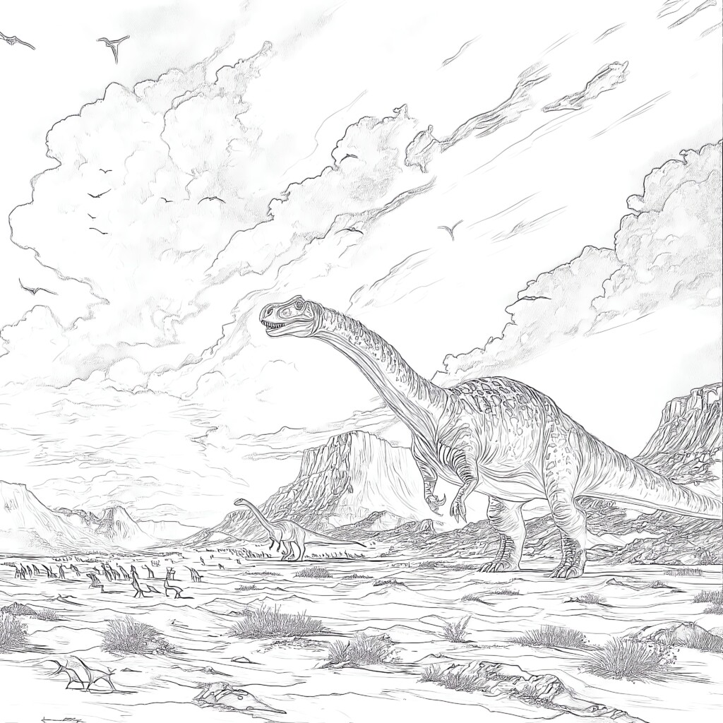 Adult Dinosaur Coloring Pages | Coloring Pages Mimi Panda