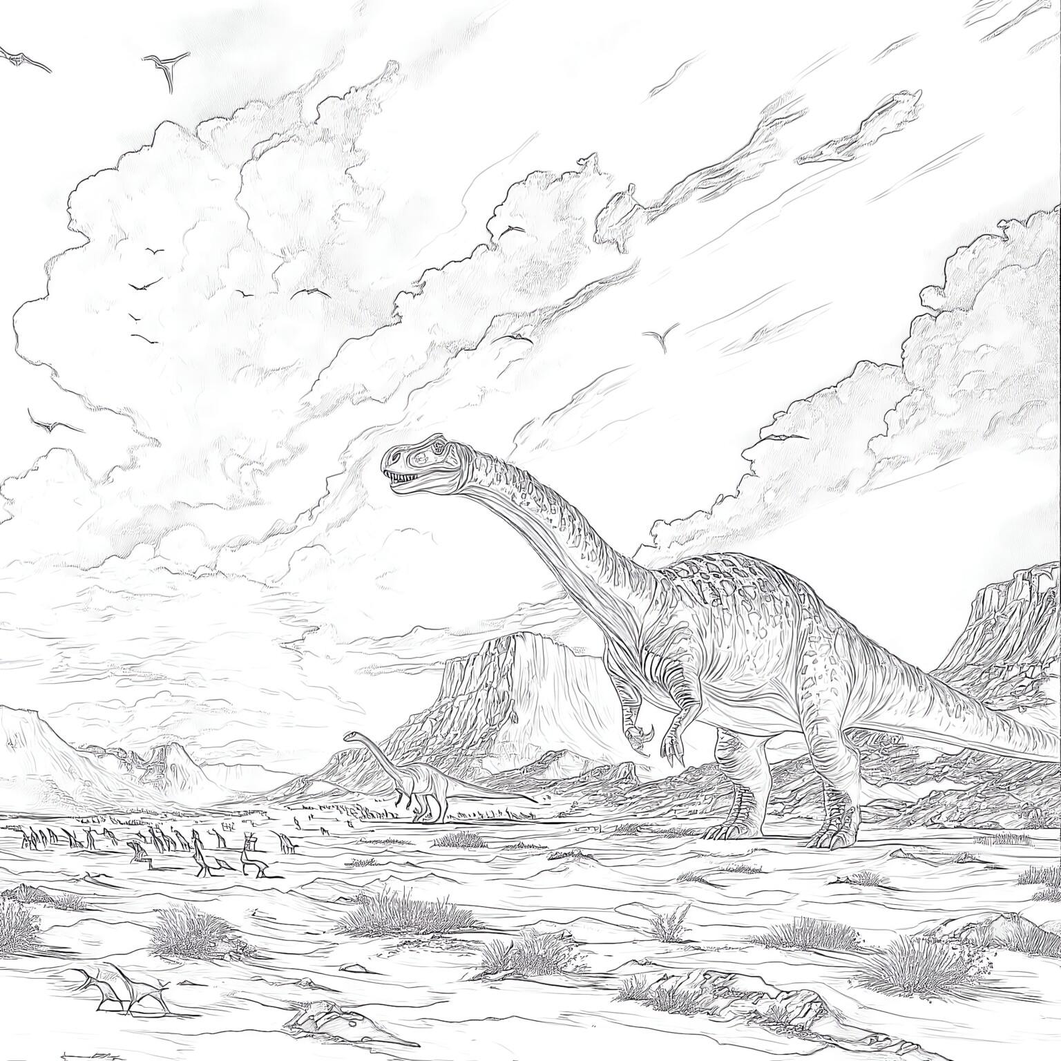 Pyroraptor Coloring Page | Coloring Pages Mimi Panda