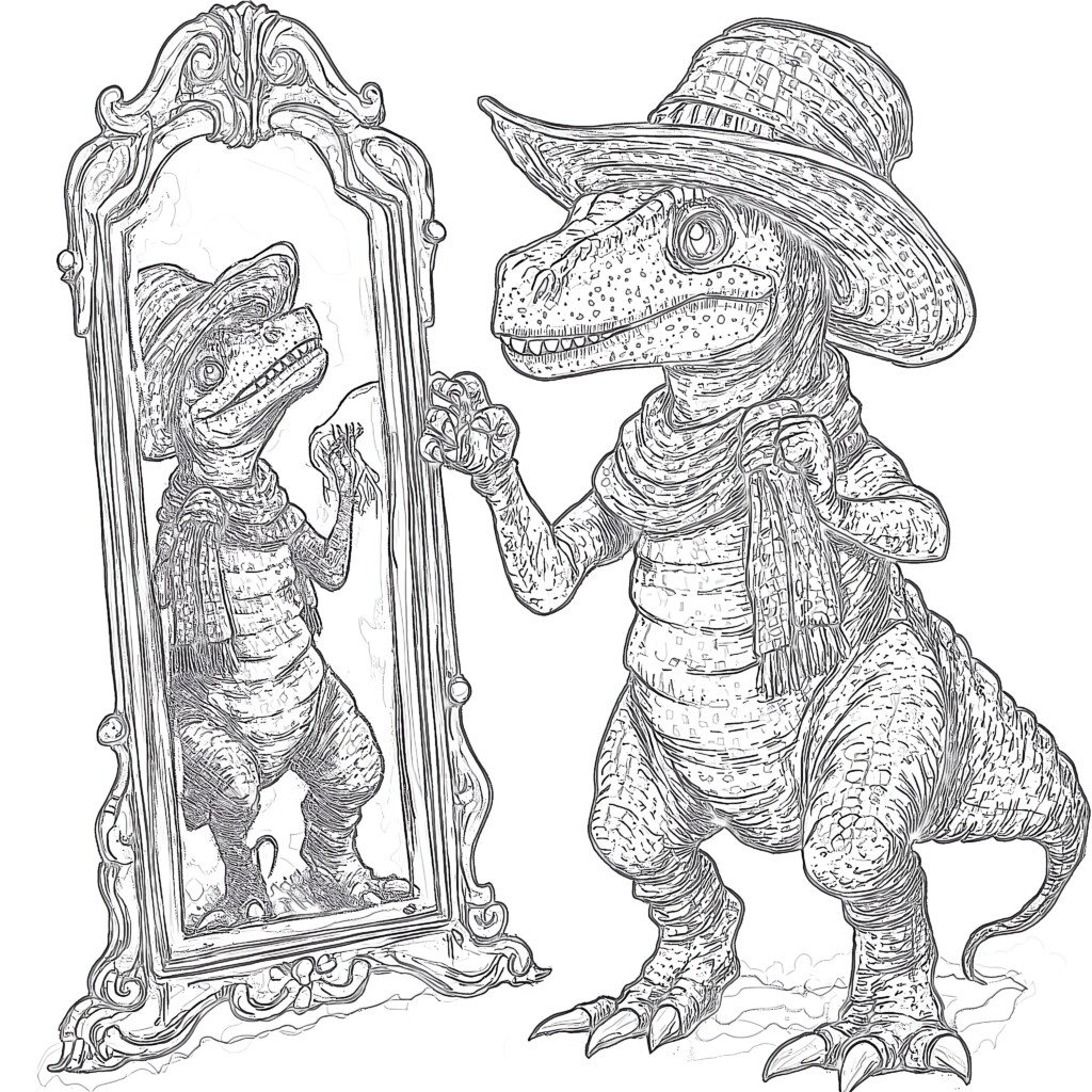 Baryonyx Coloring Page | Coloring Pages Mimi Panda