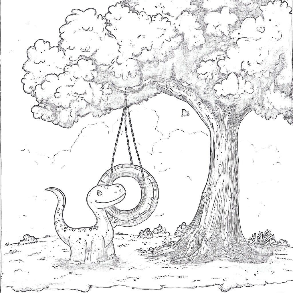 Brontosaurus Coloring Page | Coloring Pages Mimi Panda
