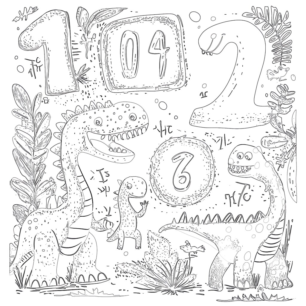 Coloring Book Pictures Of Dinosaurs | Coloring Pages Mimi Panda