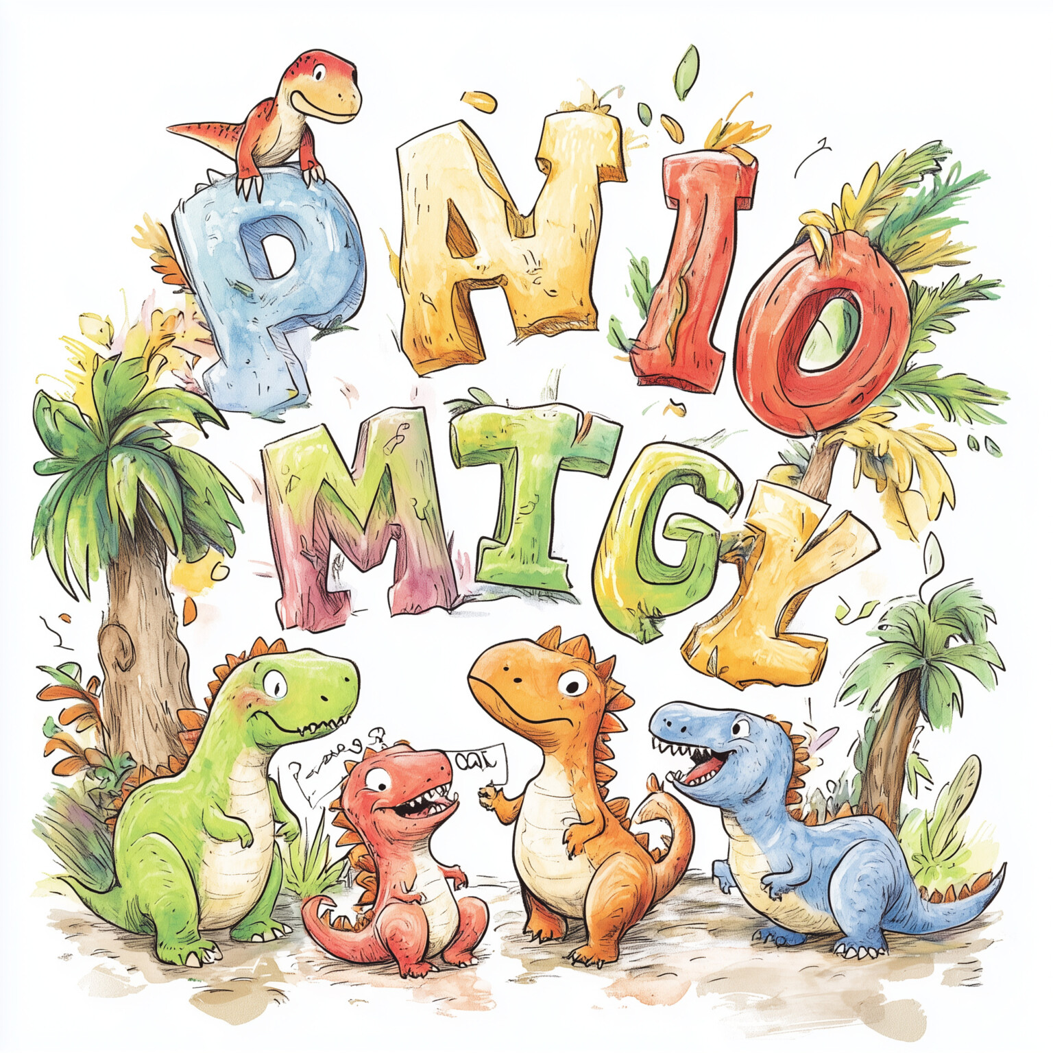 Dino Color Sheet | Coloring Pages Mimi Panda
