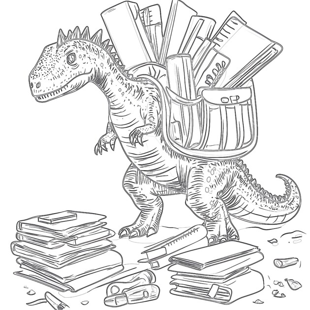 Dinosaur Activity Pages | Coloring Pages Mimi Panda