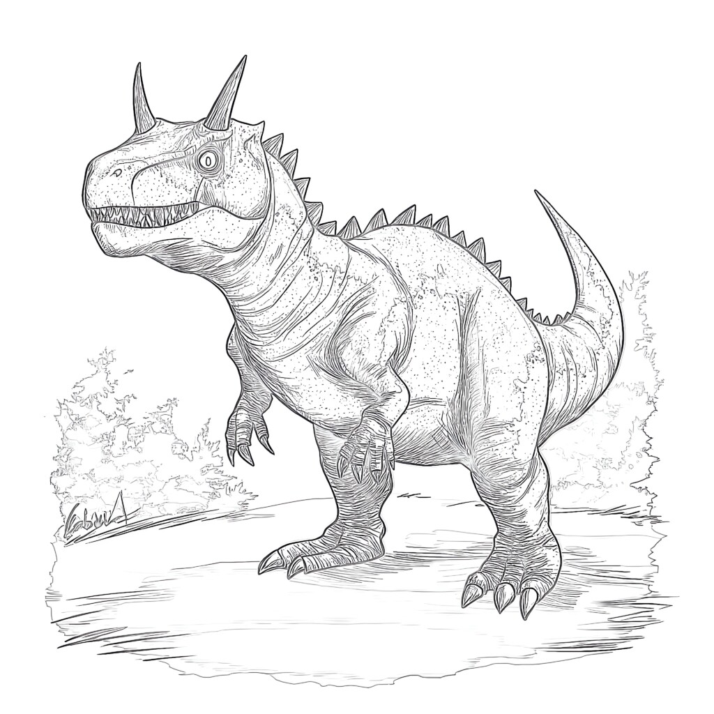 Dinosaur Coloring Pages For Adults | Coloring Pages Mimi Panda