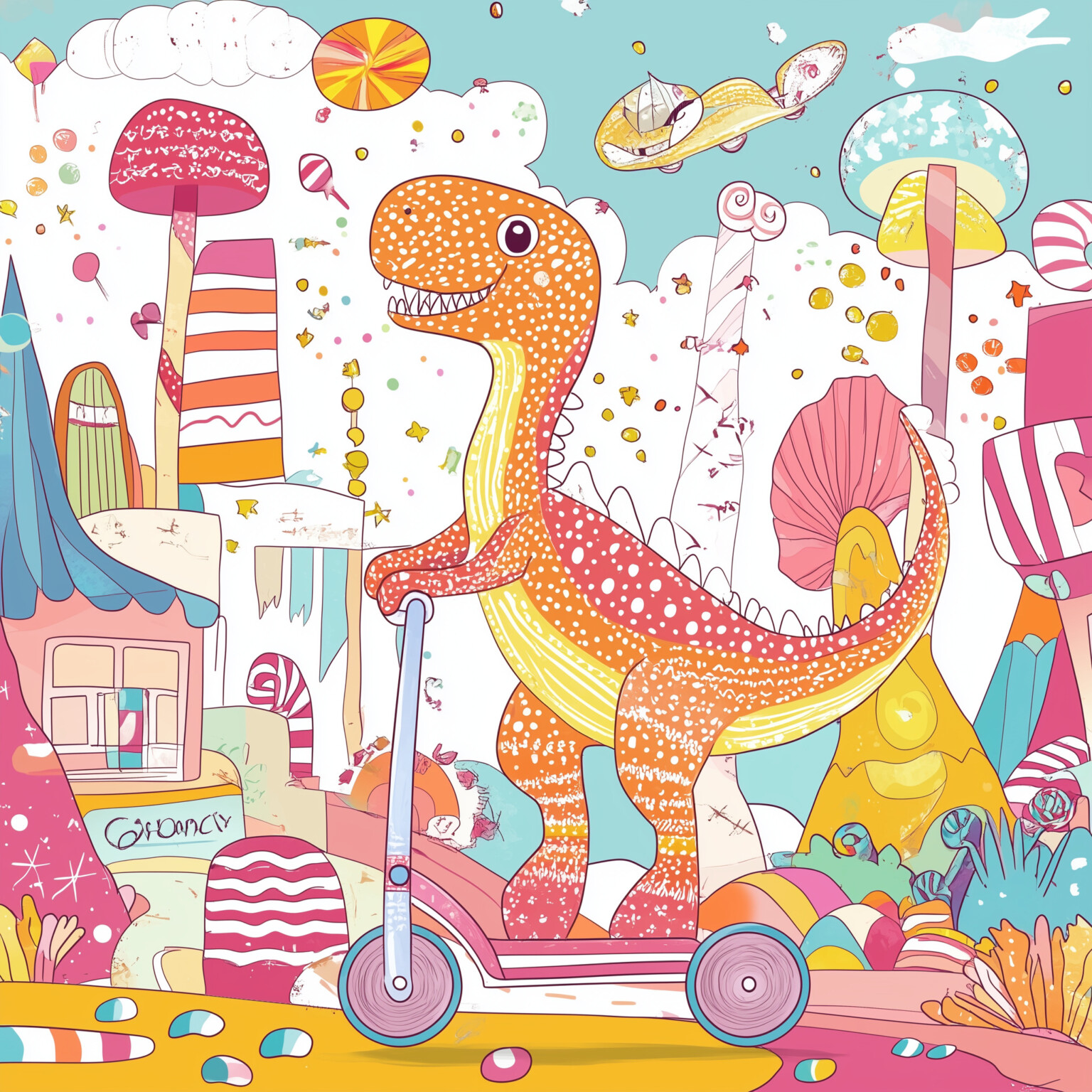 Dinosaur Easter Coloring Page | Coloring Pages Mimi Panda