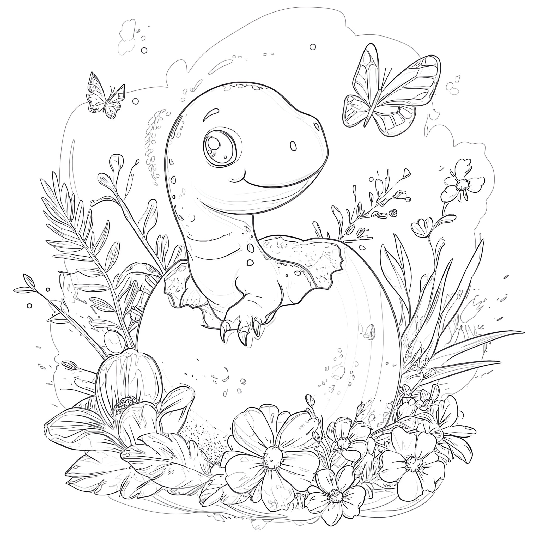 Dinosaurs Coloring Page | Coloring Pages Mimi Panda