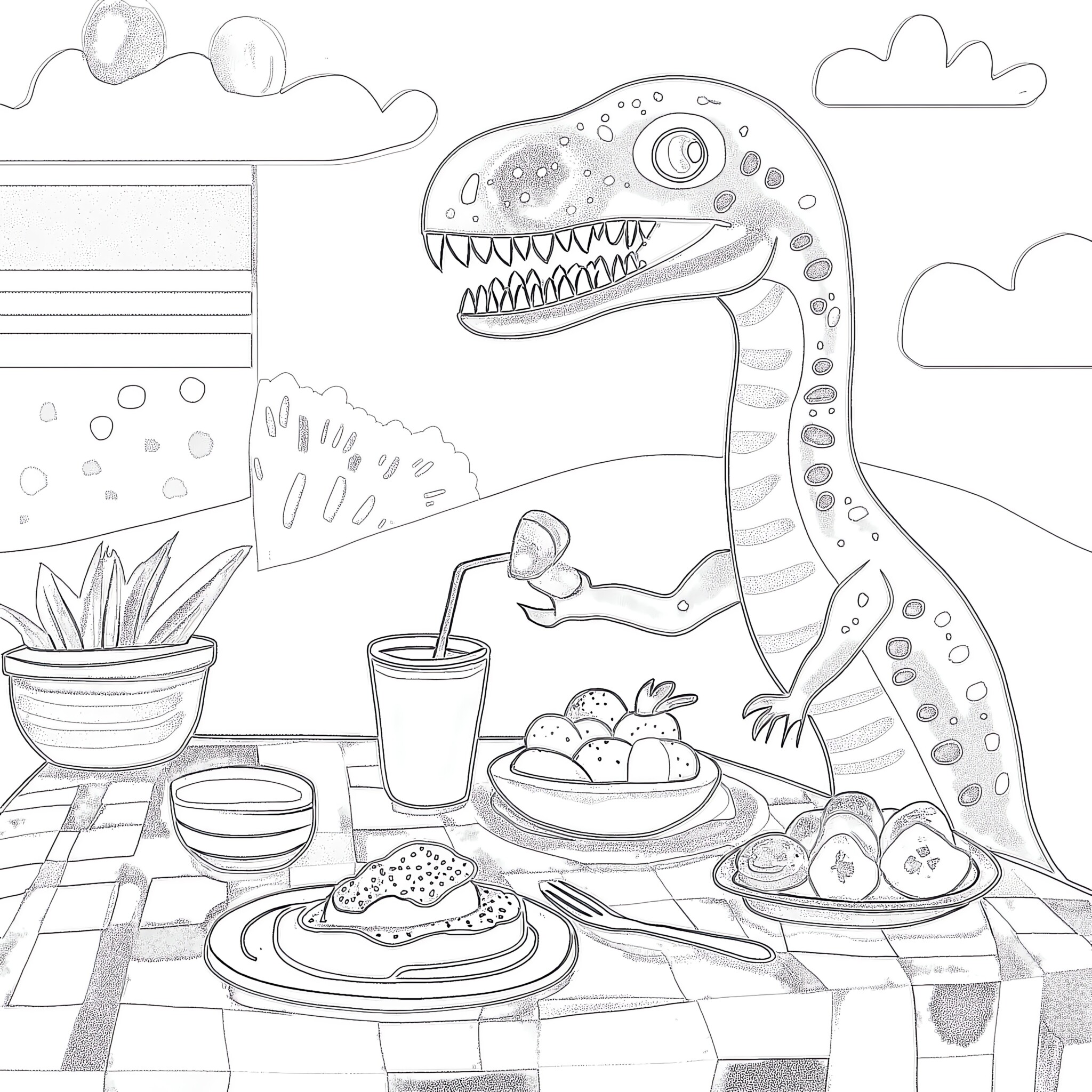 Dinosaur Coloring Sheets Preschool | Coloring Pages Mimi Panda