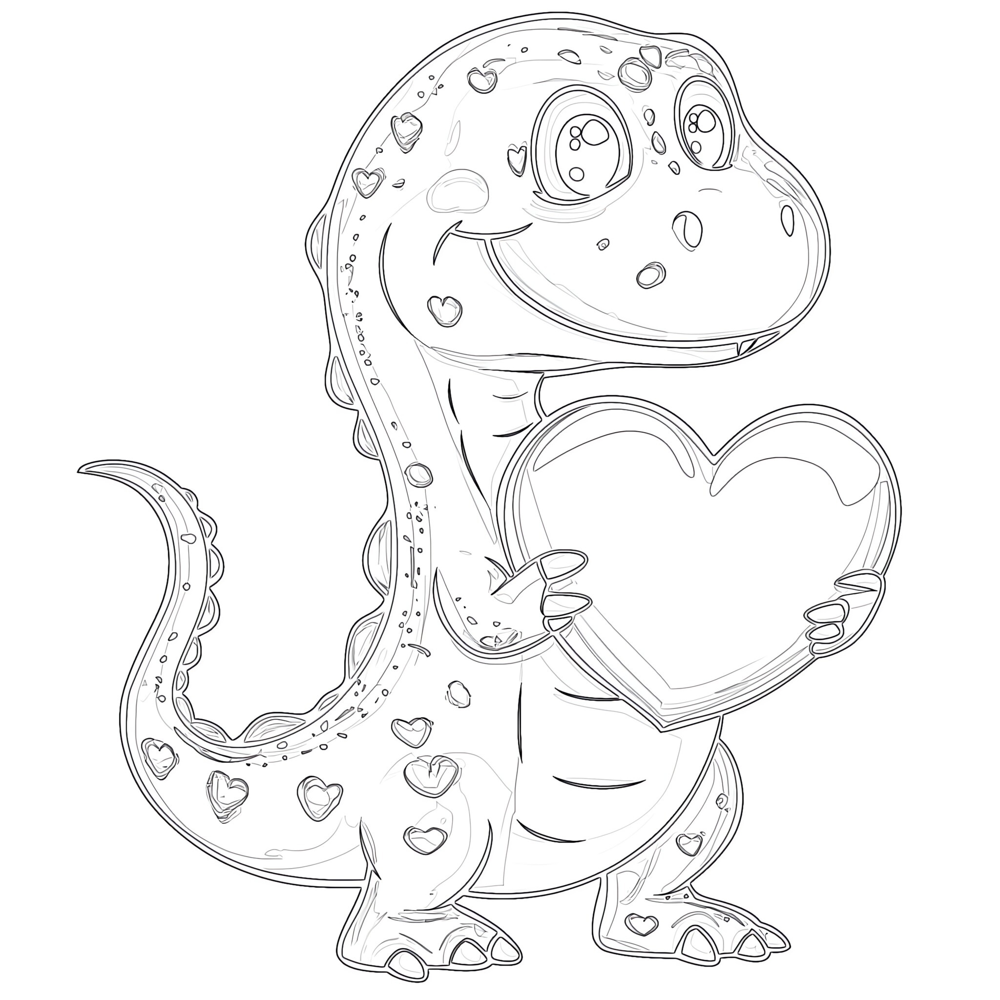 Dinosaur Pictures To Color Online | Coloring Pages Mimi Panda