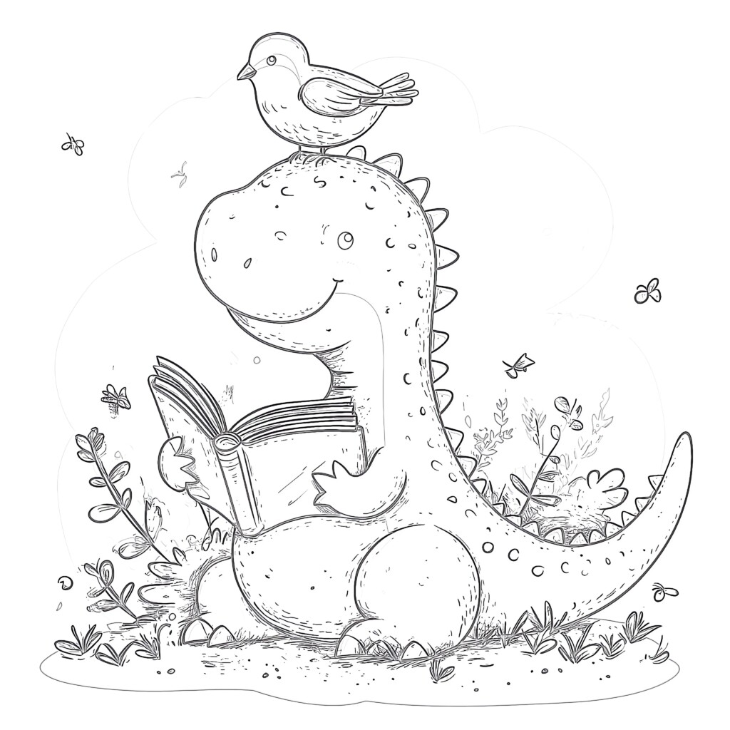 Sauropelta Dinosaur Coloring Page | Coloring Pages Mimi Panda