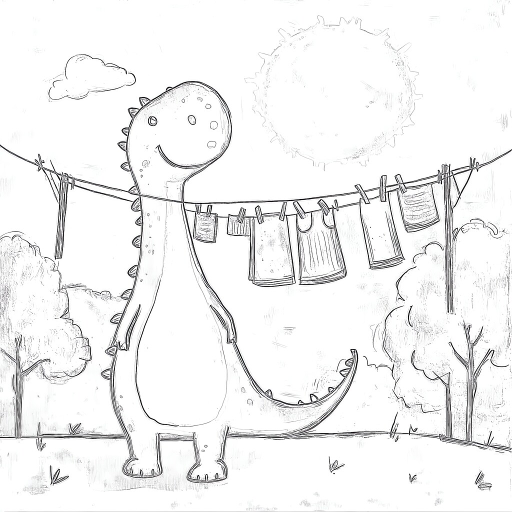 Giganotosaurus Coloring Page | Coloring Pages Mimi Panda