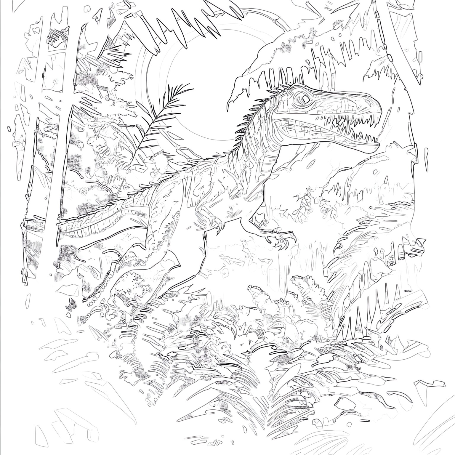 Indoraptor Jurassic World Coloring Pages | Coloring Pages Mimi Panda