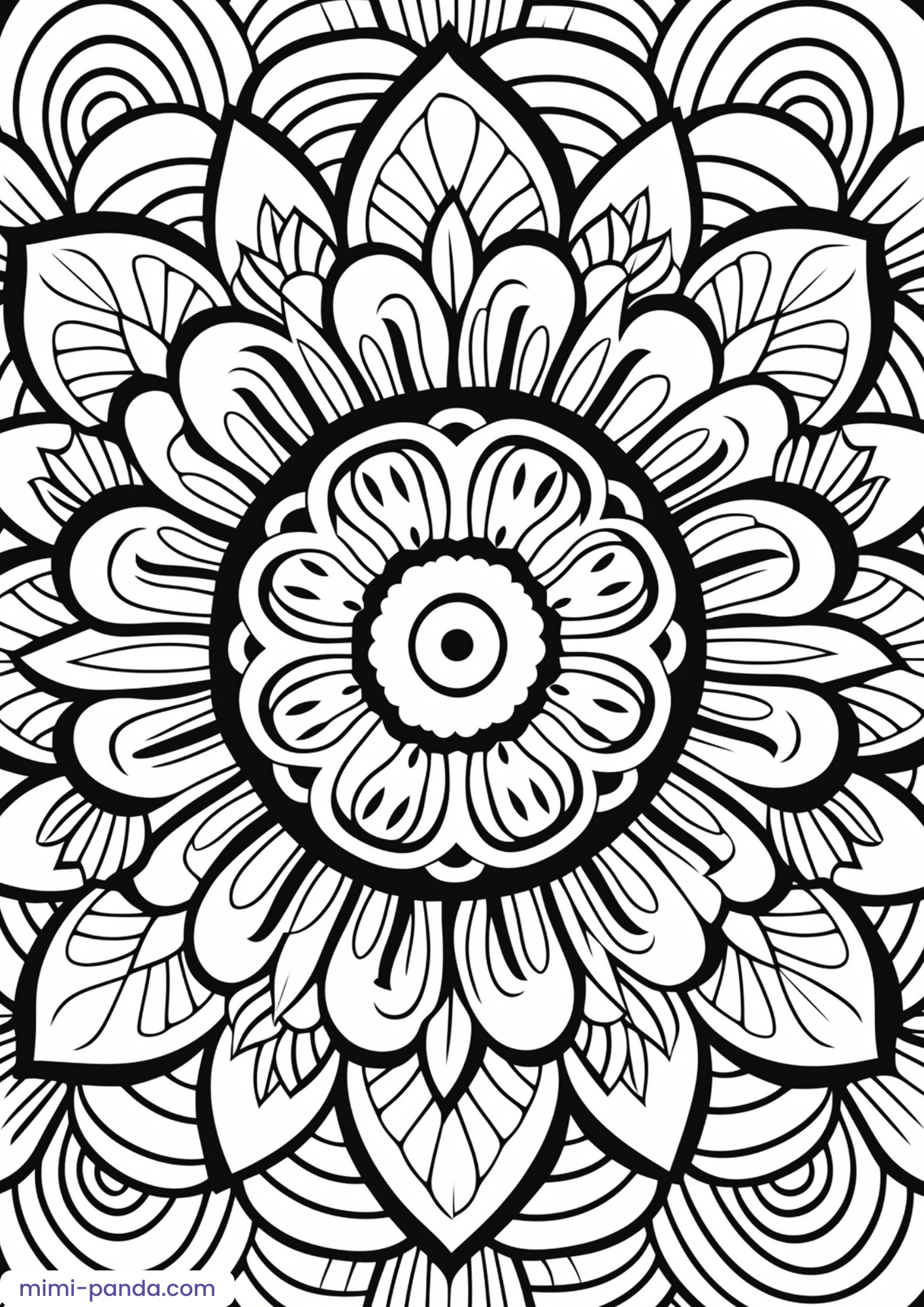 Mandalas Coloring Book – Free Printable Pages | Mimi Panda