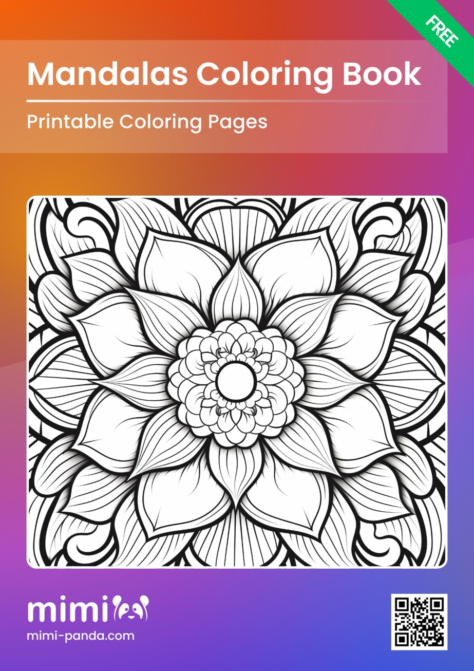 Mandalas Coloring Book – Free Printable Pages | Mimi Panda