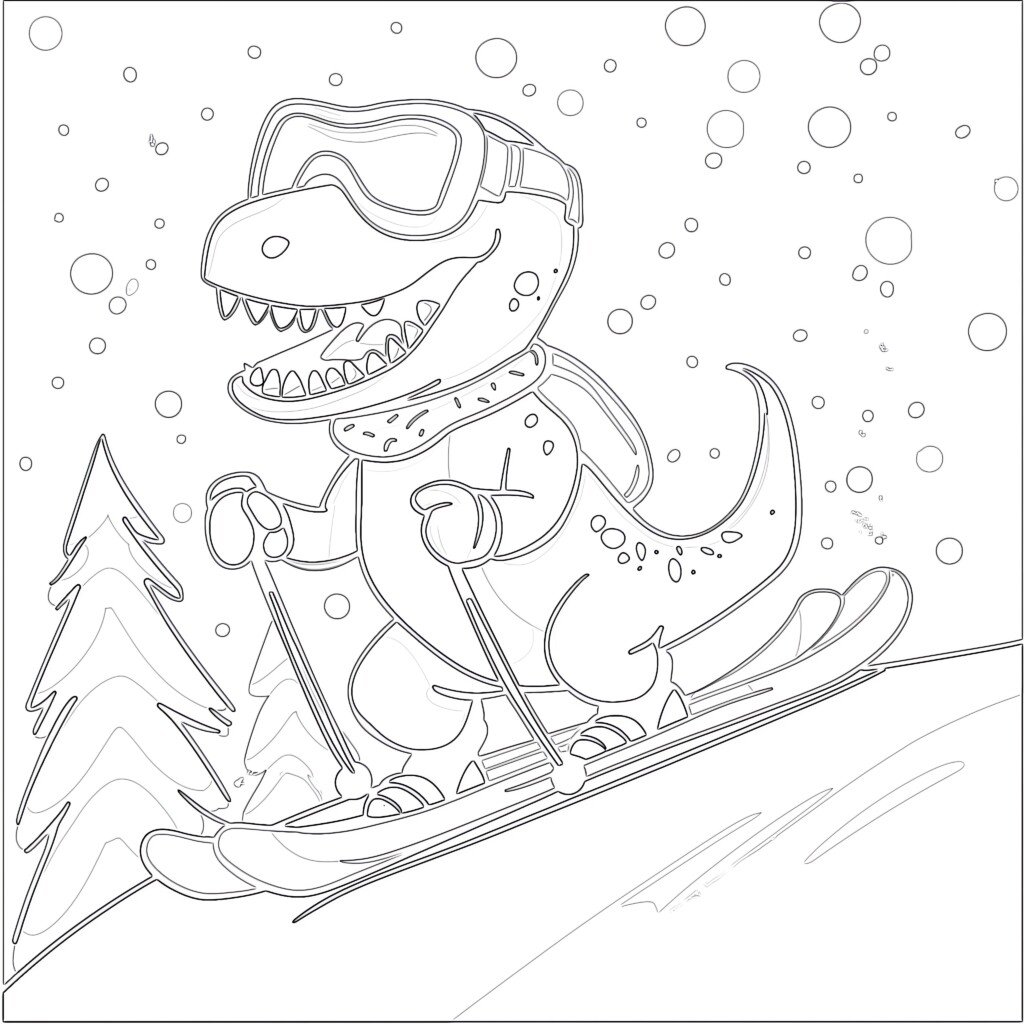 Picture Of T Rex To Color | Coloring Pages Mimi Panda