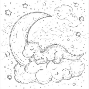 Preschool Cute Dinosaur Coloring Pages | Coloring Pages Mimi Panda