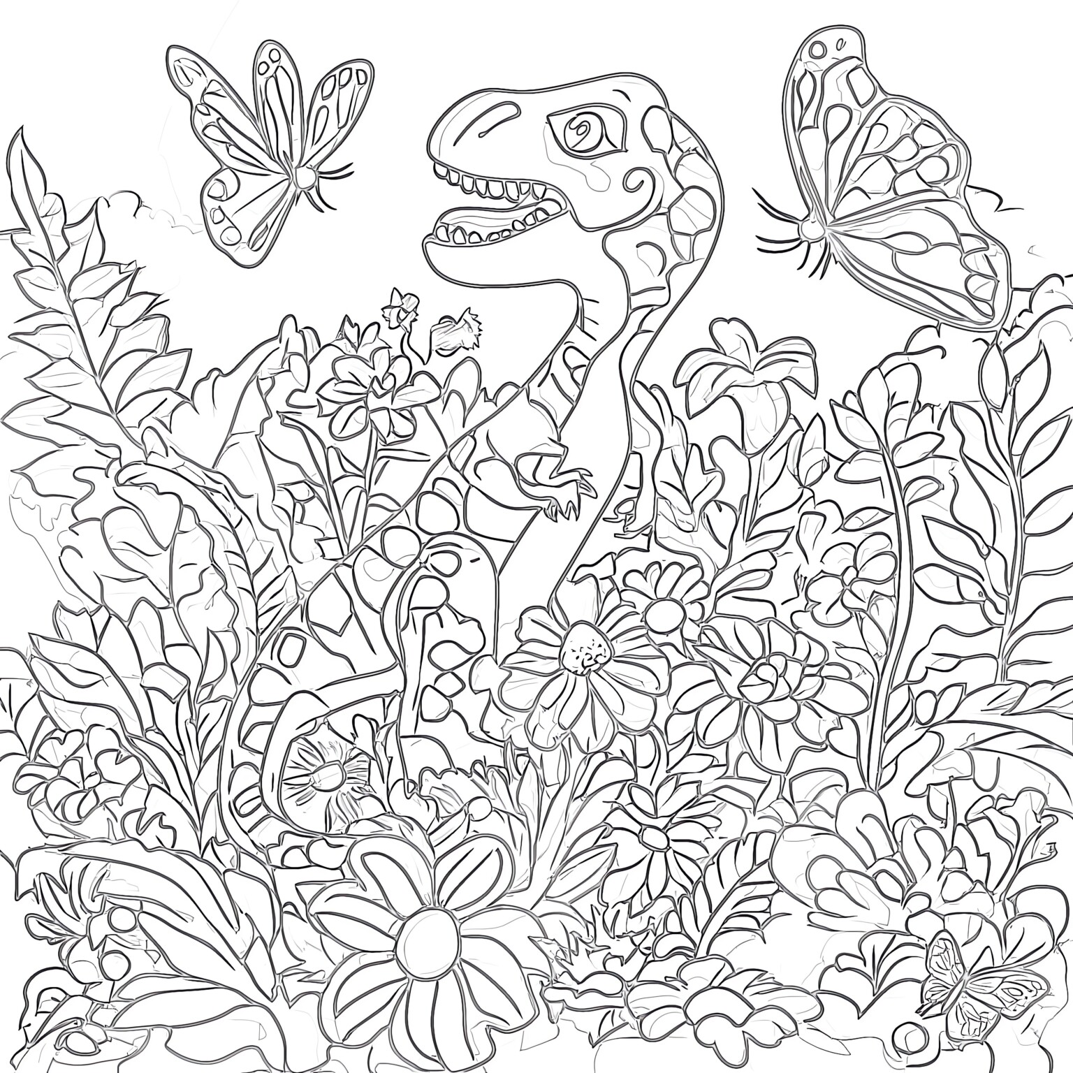 Print Dinosaur Coloring Page | Coloring Pages Mimi Panda