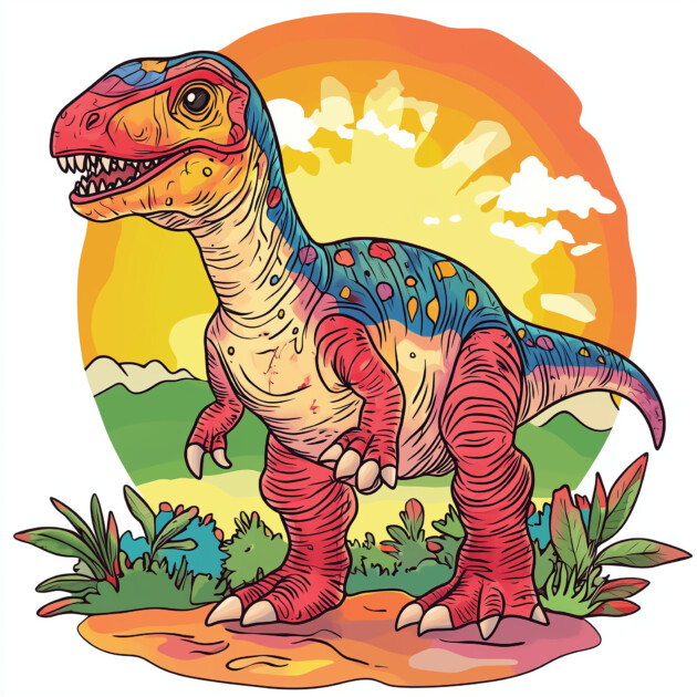 Real Dinosaur Coloring Pages | Coloring Pages Mimi Panda
